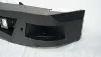 China Steel Stepside Offroad Rear Bumper for Ford F150 Pickup Truck with 2 LED Lights and Black Powder Coating for sale