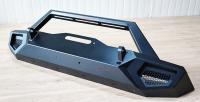 China Jeep Wrangler JK JL Front Bumper Protector - 3.0mm Steel Bull Bar with LED Fog Lights | ODM Available for sale