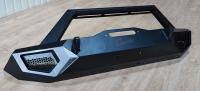 China Jeep Wrangler JK JL Front Bumper Protector - 3.0mm Steel Bull Bar with LED Fog Lights | ODM Available for sale