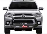 China Universal Steel Front Bumper for Isuzu Dmax Pickup Trucks - 3.0MM High-Strength Construction with LED Light Mounts for sale