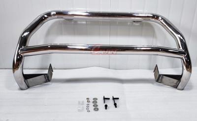China 3.0 Inch Stainless Steel Front Bumper Bull Bar for Ford Ranger Triton Hilux Pickup Trucks - Silver Black Options for sale