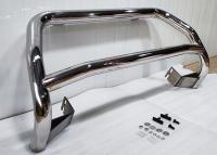 China 3.0 Inch Stainless Steel Front Bumper Bull Bar for Ford Ranger Triton Hilux Pickup Trucks - Silver Black Options for sale