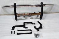 China 3.0 Inch Silver Stainless Steel Front Bumper Bull Bar for Hilux Ranger D-max Triton Pickup Trucks for sale