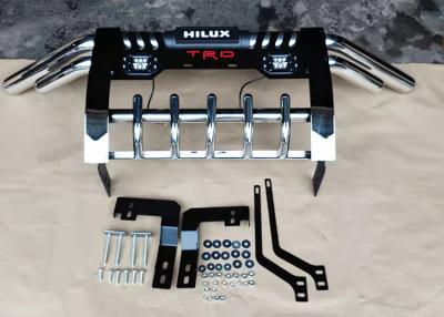 China 3.0 Inch Steel Bull Bar for Ford Ranger & Toyota Hilux - Black Powder Coated Truck Grille Guard for sale