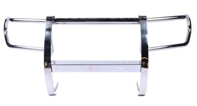 China 3.0 Inch Stainless Steel Truck Front Bumper Bull Bar for Hilux, Ranger, Navara NP300 - Silver/Black for sale