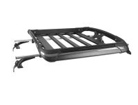 China Black Universal Cargo Roof Rack for Trucks & SUVs - 800 lb Capacity, 3mm Steel Construction, LED Lights for sale