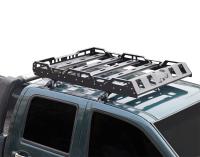 China 800-Pound Capacity Black Steel Cargo Roof Rack for Ford Ranger Hilux Revo & Multiple Truck Models for sale
