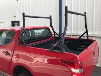 China Black Steel Cargo Rack Bed Roll Bar for Pickup Trucks - 800 lb Capacity, 3mm Plate Construction for sale