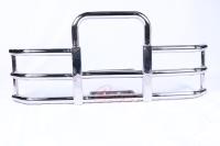 China Silver Stainless Steel 3.0-inch Bull Bar Front Bumper for Hilux Vigo Ford Ranger Pickup Trucks for sale
