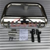 China Cavin 3.0 Inch Steel Bull Bar for Ford Ranger & Toyota Hilux - Black/Silver Powder Coat with Skid Plate for sale