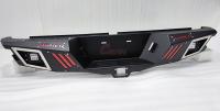 China Heavy Duty Offroad Steel Rear Bumper for Jeep JT with 2 LED Lights and D-Rings - 20 Sets MOQ for sale