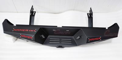 China Heavy Duty Offroad Steel Rear Bumper for Jeep JT with 2 LED Lights and D-Rings - 20 Sets MOQ for sale