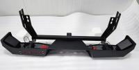 China Heavy Duty Offroad Steel Rear Bumper for Jeep JT with 2 LED Lights and D-Rings - 20 Sets MOQ for sale