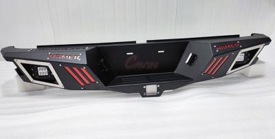 China 3.0mm Steel Offroad Rear Bumper for Hilux Revo Vigo Ranger T6/T7/T8 - Black Powder Coated for sale