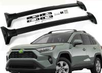 China 2017-2023 Toyota RAV4 Universal Cross Bar Roof Rack - Black Aluminum Alloy with 1-Year Warranty for sale