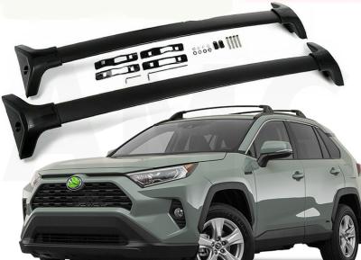 China 2017-2023 Toyota RAV4 Universal Cross Bar Roof Rack - Black Aluminum Alloy with 1-Year Warranty for sale