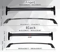 China 2017-2023 Toyota RAV4 Universal Cross Bar Roof Rack - Black Aluminum Alloy with 1-Year Warranty for sale