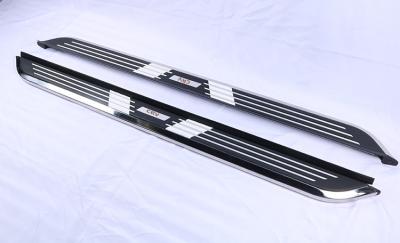 China Universal Plastic Aluminum Alloy Running Board Side Steps for Toyota Hilux Nissan Navara with 500lb Capacity 4.0mm Steel Bracket for sale
