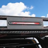 China Matte Black Steel Sport Roll Bar Universal 4x4 Pickup Truck Roll Bar With Luggage Compartment LED Brake Light for Revo 2015 for sale
