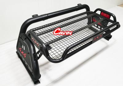 China Universal Pickup Truck 4x4 Sport Roll Bar with Roof Rack - 150lb Capacity, Q235 Steel Construction for Hilux Revo & Ranger for sale