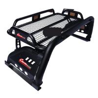 China Universal Pickup Truck 4x4 Sport Roll Bar with Roof Rack - 150lb Capacity, Q235 Steel Construction for Hilux Revo & Ranger for sale