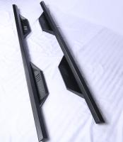 China Black Steelcraft Running Boards for Ford F150 - 5.0 Inch Wide Step, Q235A Carbon Steel Construction, No-Drill Installation for sale