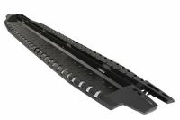 China Universal Black Truck Nerf Bar Side Step for Mitsubishi Triton - 350+ lbs Capacity Steel Construction for sale