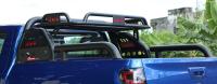 China Ford Ranger T6 T7 Black Steel Roll Bar with Rack | 20 Sets MOQ | One Year Warranty for sale
