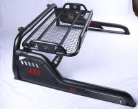 China Black Steel 4X4 Sport Roll Bar with Roof Rack - 300lb Capacity for Hilux Revo Ford Ranger Pickup Trucks for sale