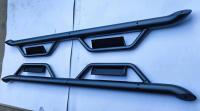 China Cavin Toyota Hilux Revo 3.0 Inch Steel Side Bar Steps for 2015+ Pickup Trucks - 350 lbs Capacity for sale