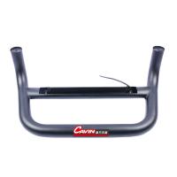China Black Steel Bull Bar Front Bumper Grille Guard - 3.0 Inch Steel Construction with LED Lights for Toyota Hilux Revo for sale