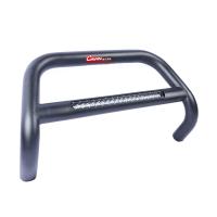 China Black Steel Bull Bar Front Bumper Grille Guard - 3.0 Inch Steel Construction with LED Lights for Toyota Hilux Revo for sale