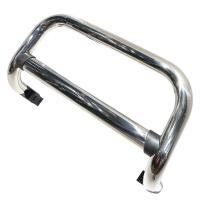 China 3.0 Inch Steel Bull Bar Front Bumper Grille Guard for Toyota Hilux Revo & 6 Other Models - Silver Finish for sale