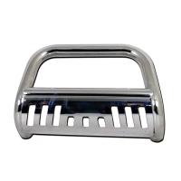 China Steel Nissan Navara NP300 Front Bumper Bull Bar - 3.0 Inch Tube, Silver/Black, One Year Warranty for sale