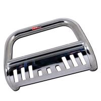 China Steel Nissan Navara NP300 Front Bumper Bull Bar - 3.0 Inch Tube, Silver/Black, One Year Warranty for sale