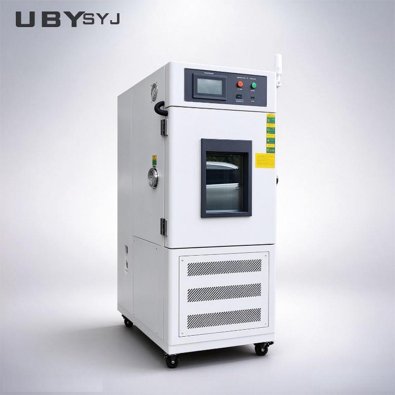 Side view of custom 120L high-low temperature test chamber