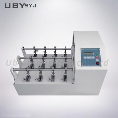 China UP-4002 Flexing Durability Testing Machine with 6 Independent Testing Positions and 22.5° Flexing Angle for Simultaneous Evaluation of Leather Specimens for sale