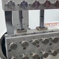 China ASTM-D813 User-friendly Leather Flexing Fatigue Tester with 12 Groups Test Station and 300±10 times/min Test Speed for sale