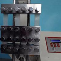 China ASTM-D813 User-friendly Leather Flexing Fatigue Tester with 12 Groups Test Station and 300±10 times/min Test Speed for sale