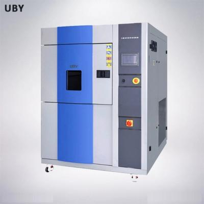 China Fast Change Temperature Thermal Shock Test Chamber with 80ºC~200ºC High-Temperature Tank and Servo Refrigerant Flow Control for sale