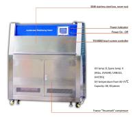 China UP-6200 UV Aging Test Chamber with 8 UV Lamps 95% R.H Humidity Range and SUS#304 Stainless Steel Construction for sale