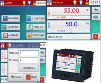 China Temi360 Programmable Temperature and Humidity Controller with ±0.2ºC Accuracy 120 Program Capacity and 3.5-inch Touchscreen for sale