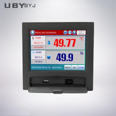 China Temi2502 Programmable Temperature and Humidity Controller with 5.7-inch Touch Screen and ±0.2°C Accuracy for sale