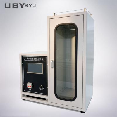 China UP-5037 Vertical Burning Test Chamber for Textile Testing Equipment Compliant with ISO 6940 ISO 6941 ASTM D6431 Featuring 40 ± 2 mm Flame Height and L422 × W89 × H2 mm Sample Holder for sale