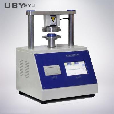 China UP-6034 Paper Tube Crush Strength Tester with Multiple Test Speed Settings Overload Protection and ISO11093-9 Compliance for sale