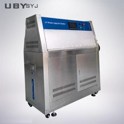China ASTM G154 ISO 4892-3 Compliant UV Aging Test Chamber with UVA-340 UVB-313 Fluorescent UV Lamp and SUS#304 Stainless Steel Construction for sale