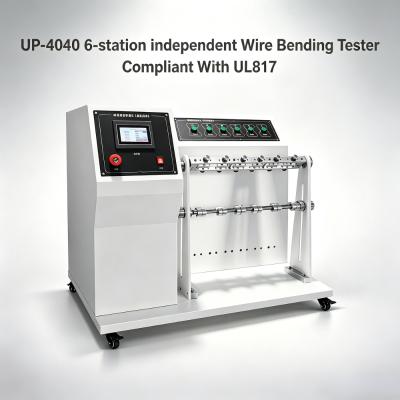 China 6 Station Wire Swing Bending Test Equipment with Adjustable Bending Angle and UL817 Standard Compliance for sale