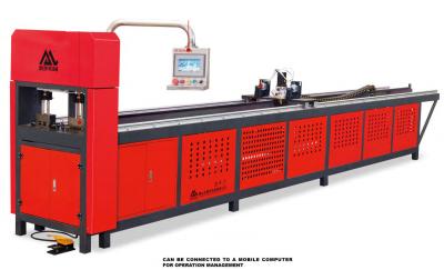 China MZ-100ACZ Fully Automatic CNC Punching Machine for Pipes and Angle Irons - 1-4 Tube Processing Capacity with 300-Degree Control for sale
