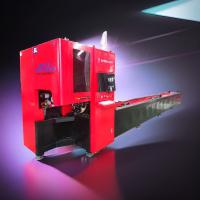 China Mingzhou L12 Metal Tube Laser Cutter 1000W-6000W with ±0.02mm Accuracy for 6-12m Pipes for sale