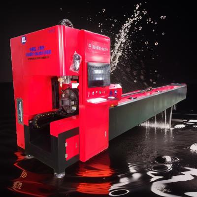China Fiber Laser Tube Cutter 6000mm Processing Length IPG Nlight Raycus Max Laser Source Precision Cutting for sale